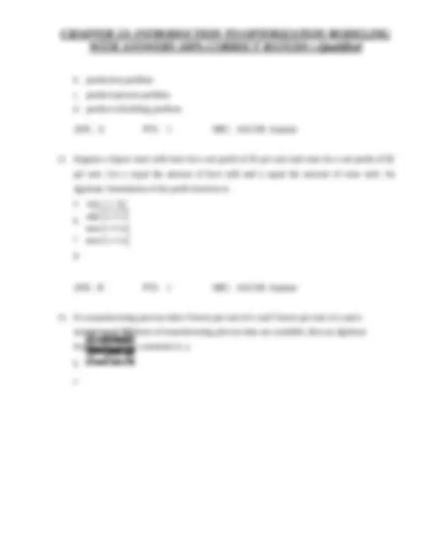 CHAPTER 13: INTRODUCTION TO OPTIMIZATION MODELING WITH ANSWERS 100% ...