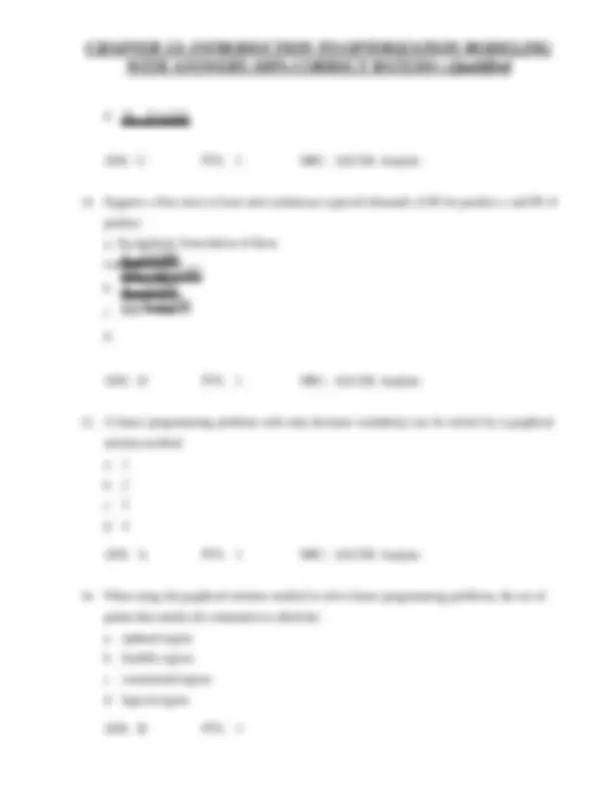 CHAPTER 13: INTRODUCTION TO OPTIMIZATION MODELING WITH ANSWERS 100% CORRECT RATEDA+.Qualif ...