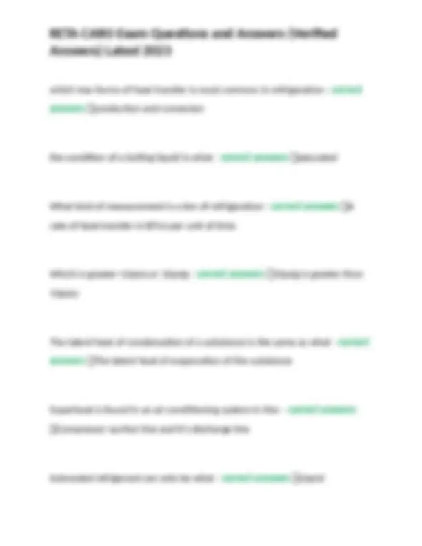 RETA CARO Exam Questions and Answers (Verified Answers) Latest 2023 ...