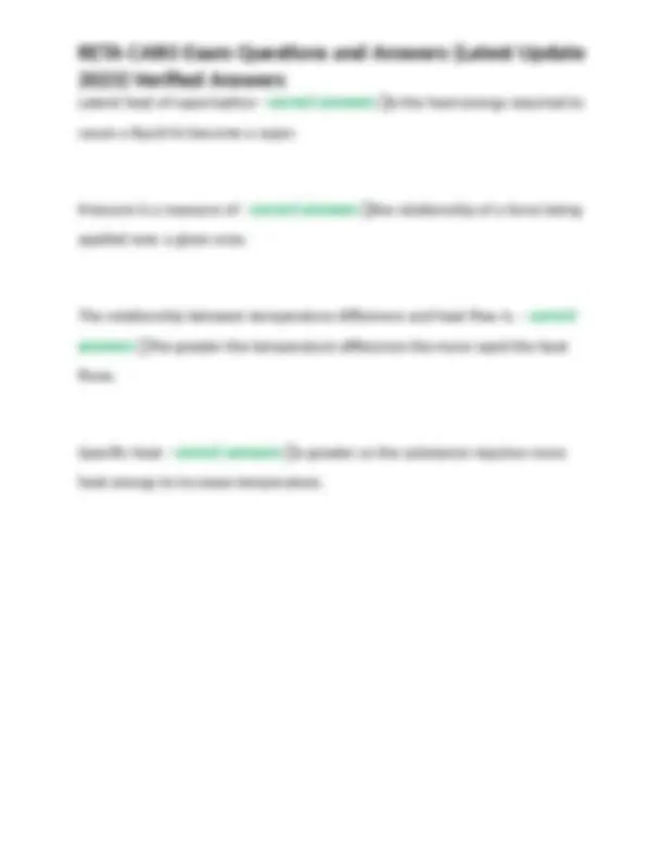 RETA CARO Exam Questions and Answers on Refrigeration Systems | Exams ...