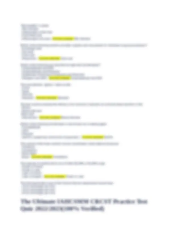 The Ultimate IAHCSMM CRCST Practice Test Quiz 2022/2023(100% Verified ...