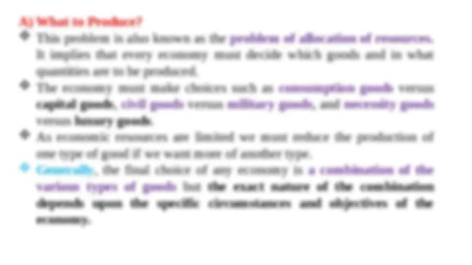 Basic economics chapter one | Lecture notes Economics | Docsity