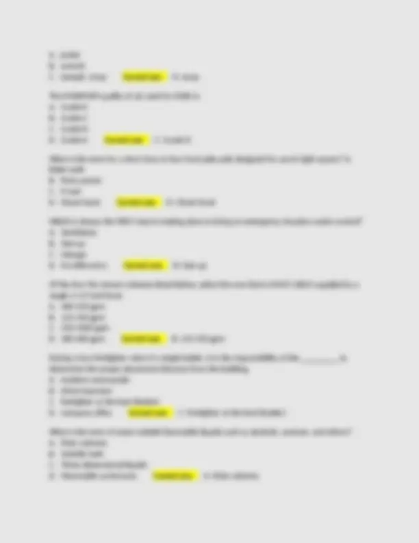 Firefighter 1 Final Test 2022/2023(Scored 100%)/Study Guide For ...