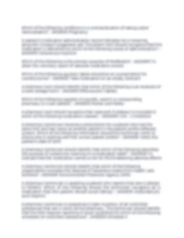 NHA Pharmacy Tech Practice Test Questions Answered 100% Correct 2023 ...