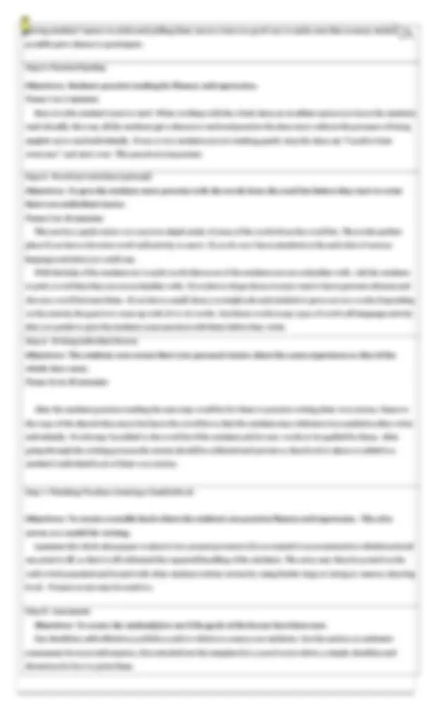 LEA Lesson Plan for Narrative Writing | Lecture notes English Language ...