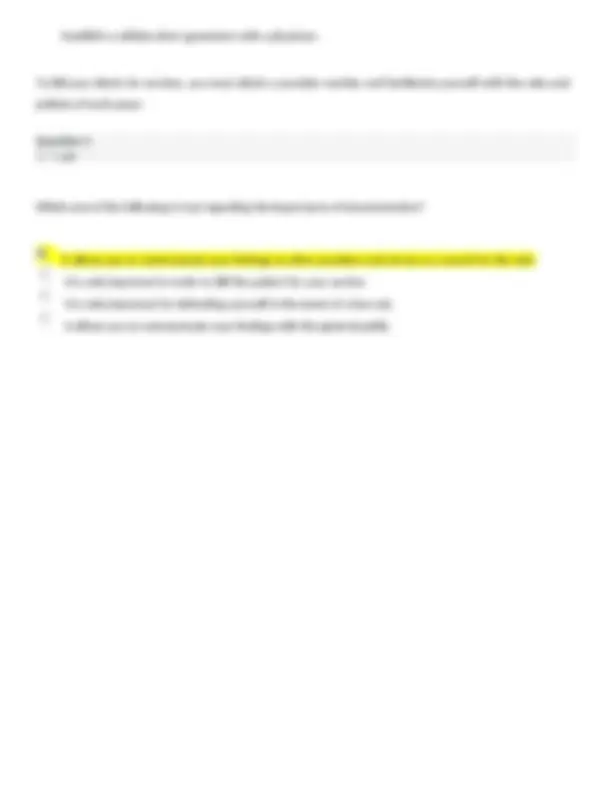 NR 511 WEEKLY Q & A 2023,vsu | Exams Nursing | Docsity