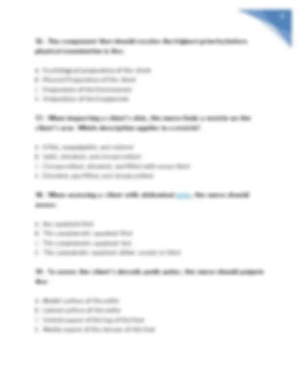 Fundamentals of Nursing Exam 15: NLE Pre-Boards (100 Items) | Exams ...
