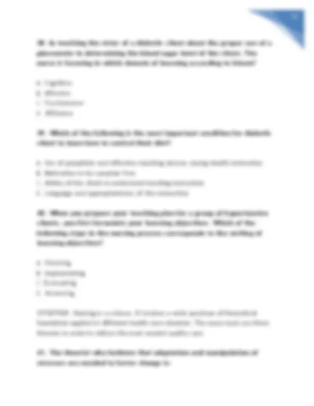 Fundamentals of Nursing Exam 15: NLE Pre-Boards (100 Items) | Exams ...