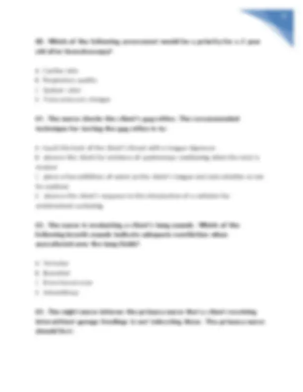 Fundamentals of Nursing Exam 15: NLE Pre-Boards (100 Items) | Exams ...