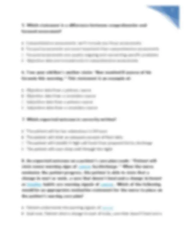Fundamentals of Nursing Exam 15: NLE Pre-Boards (100 Items) | Exams ...