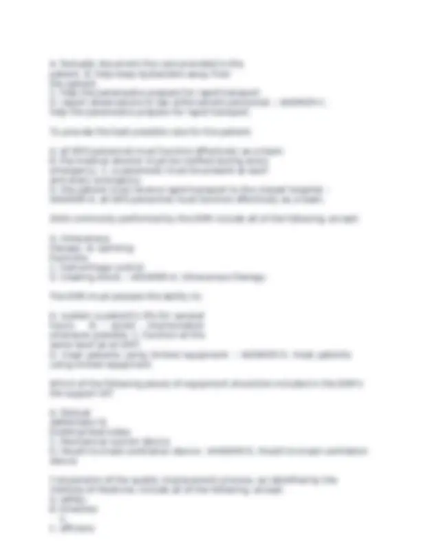 EMR Test #1 (Chapters 1-7) Practice Questions and Answers with Complete ...