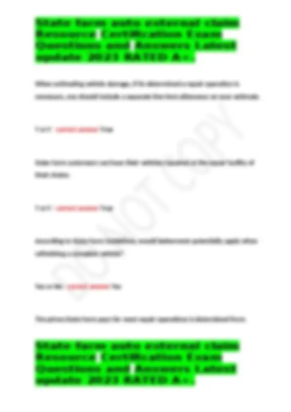 State farm auto external claim Resource Certification Exam Questions ...