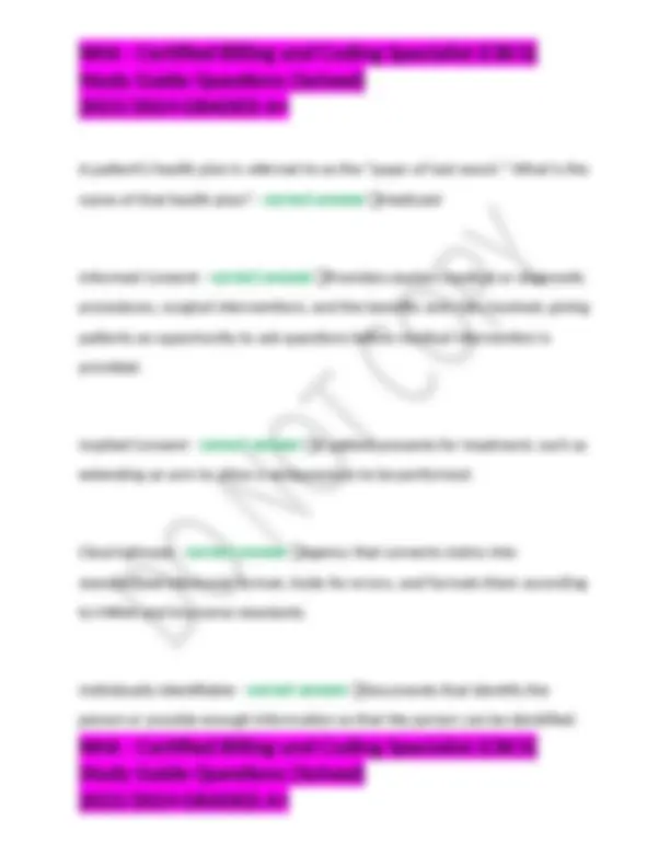 NHA - Certified Billing and Coding Specialist (CBCS) Study Guide ...