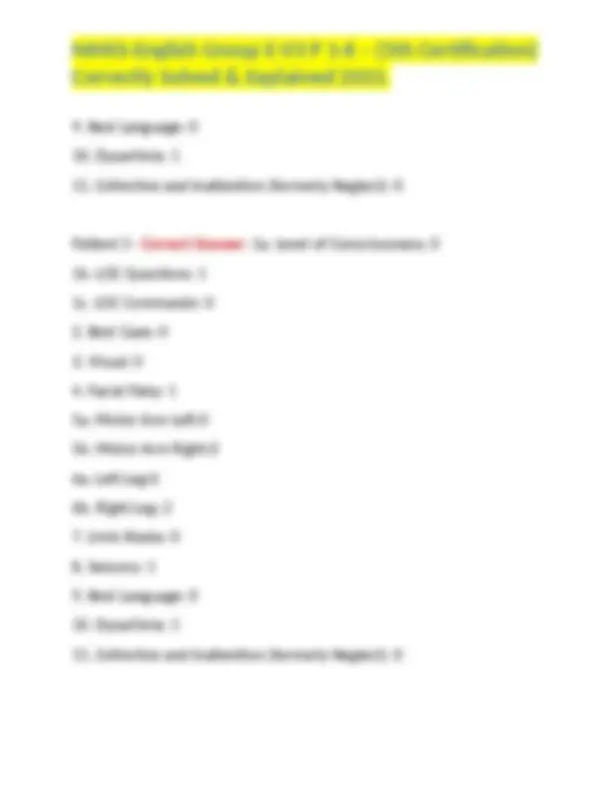 NIHSS-English Group E-V3 P 1-6 - (5th Certification) Solved & Explained ...