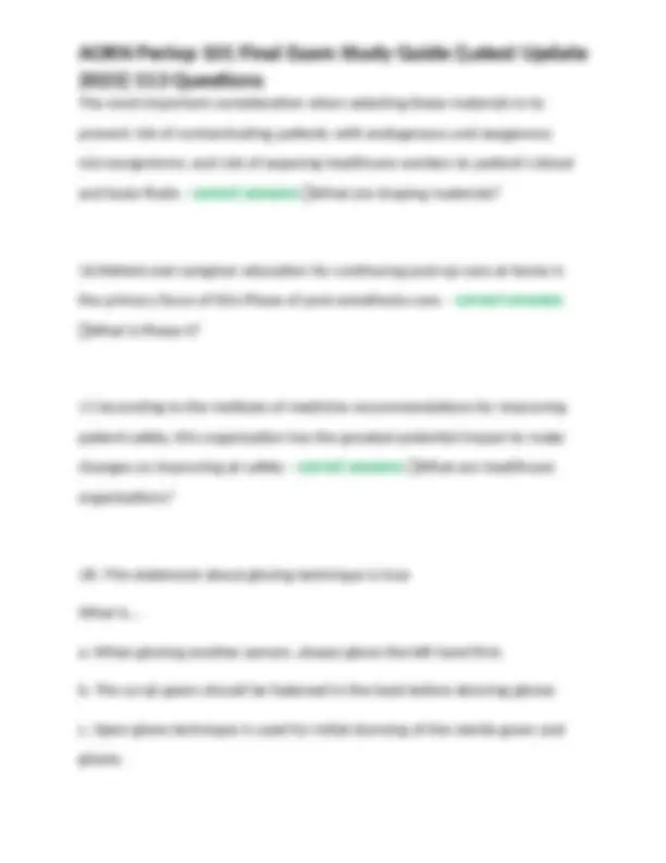 AORN Periop 101 Final Exam Study Guide (Latest Update 2023) 113 ...