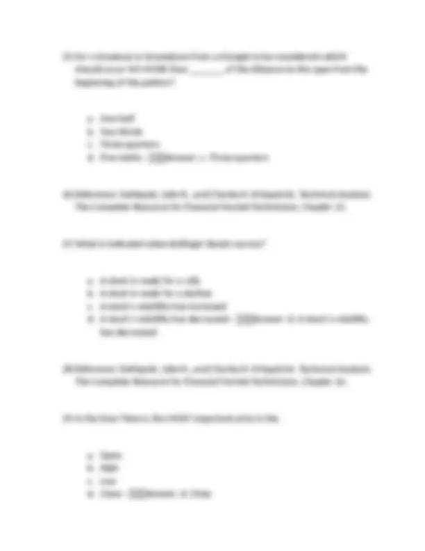 CMT (Chartered Market Technician) Level 1 - Sample Questions with ...