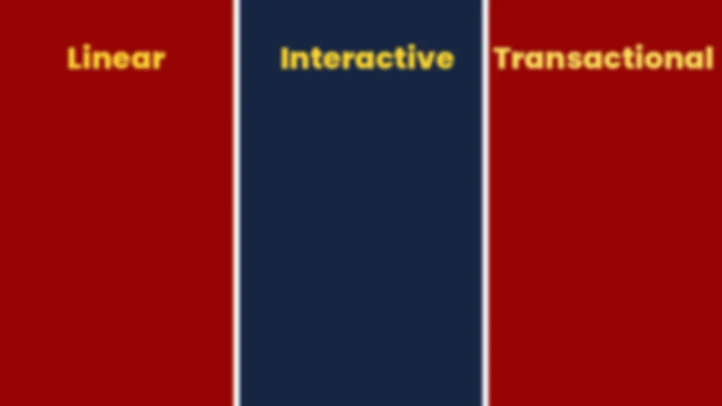 Linear, Interactive, and Transactional Communication Models: A ...