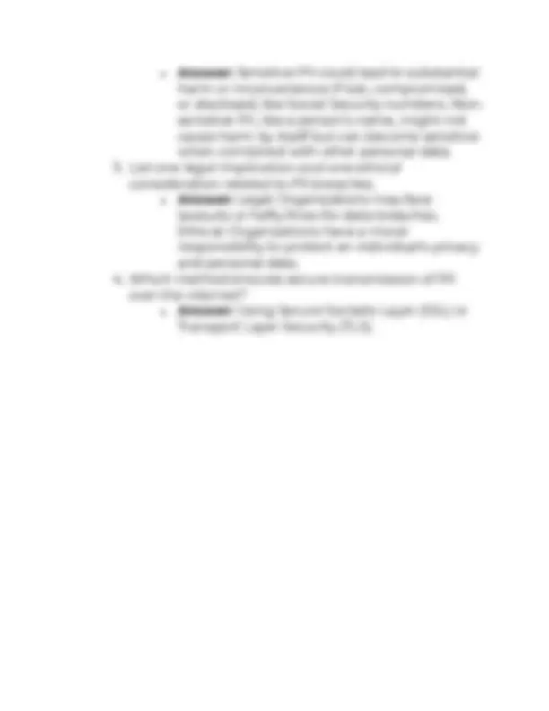 Identifying And Safeguarding Personally Identifiable Information (PII ...