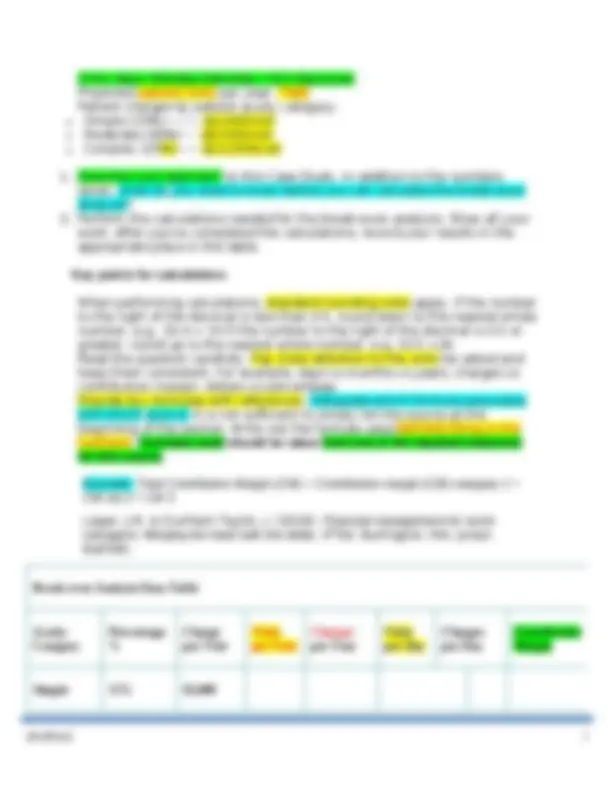 Week 5: Break-even Analysis Assignment | Exams Nursing | Docsity