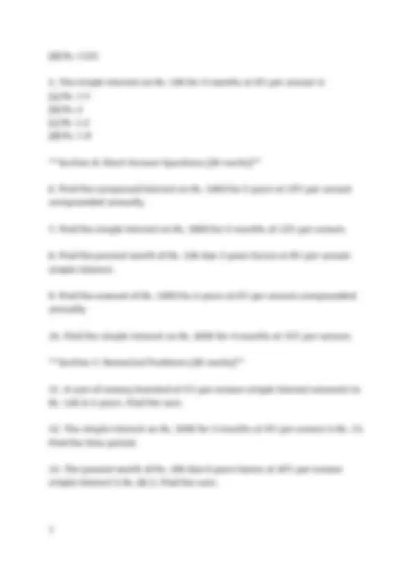 5. Exam Paper for Business Mathematics in BBA (with Answers) | Exams ...