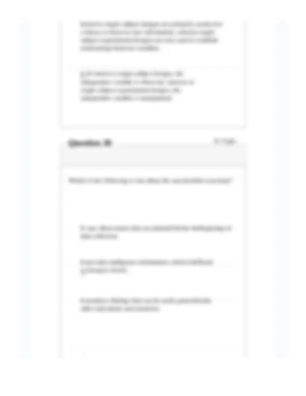 COUC 515 QUIZ- Methods, Program, Evaluation and Designs 2023 | Exams Marketing Research | Docsity