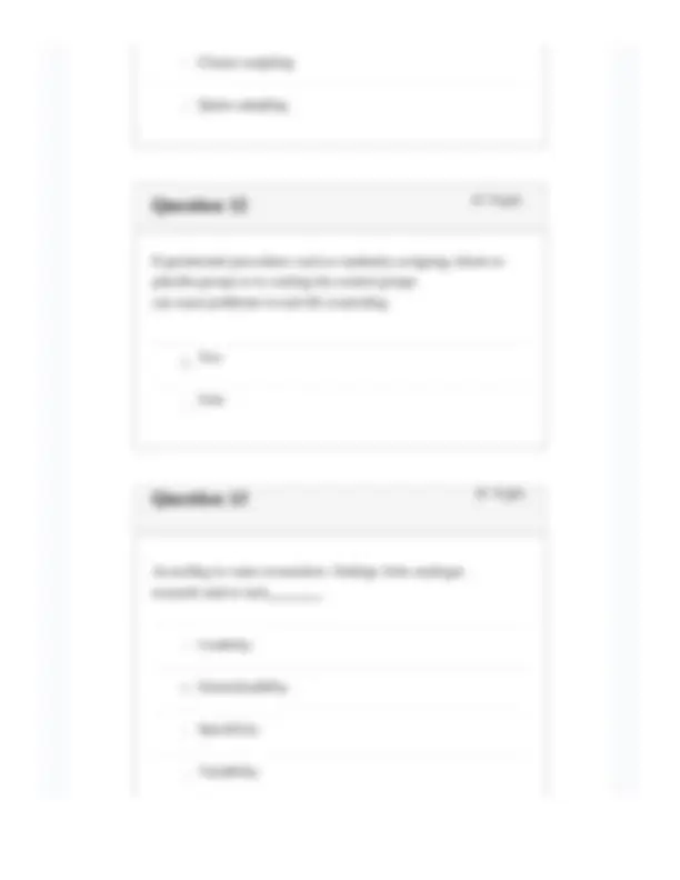 COUC 515 QUIZ- Methods, Program, Evaluation and Designs 2023 | Exams Marketing Research | Docsity