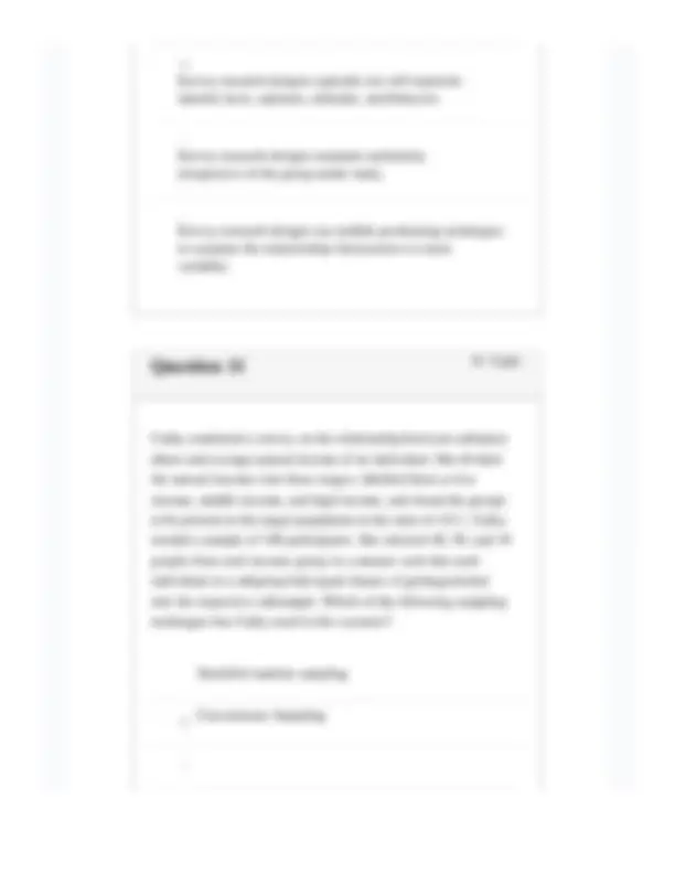 COUC 515 QUIZ- Methods, Program, Evaluation and Designs 2023 | Exams Marketing Research | Docsity