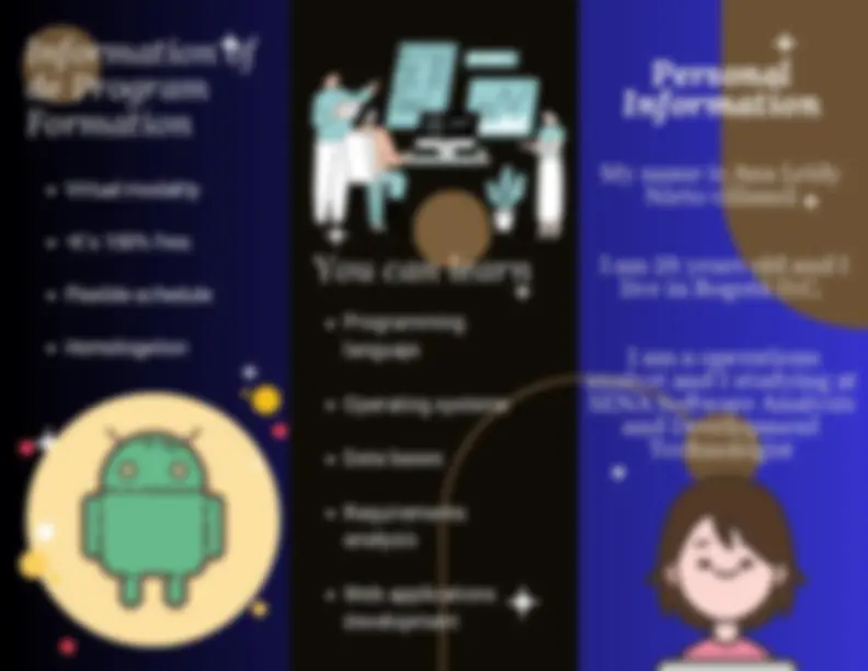 Folleto de Desarrollo de Software | Esquemas y mapas conceptuales de Idioma Inglés | Docsity