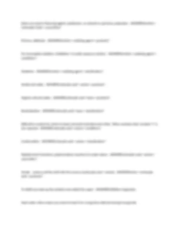 Organic Reactions Summary Sheet | Exams Organic Chemistry | Docsity