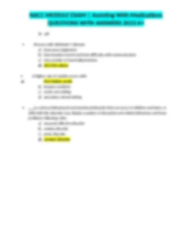 NACC MODULE EXAM | Assisting With Medications QUESTIONS WITH ANSWERS ...