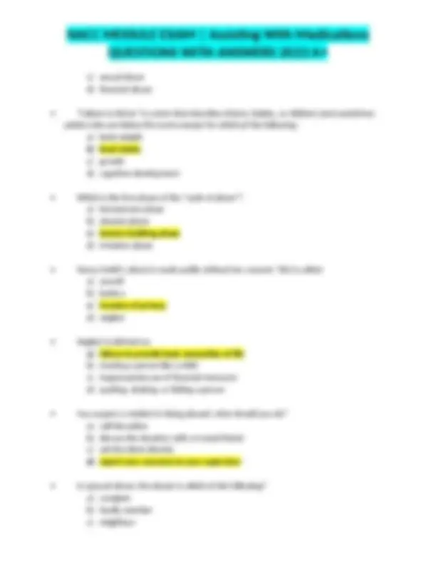NACC MODULE EXAM | Assisting With Medications QUESTIONS WITH ANSWERS ...