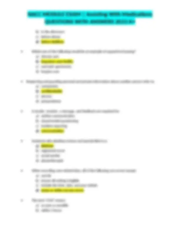NACC MODULE EXAM | Assisting With Medications QUESTIONS WITH ANSWERS ...