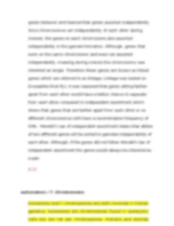 Biology 204 Principles of Biology I | Exams Nursing | Docsity