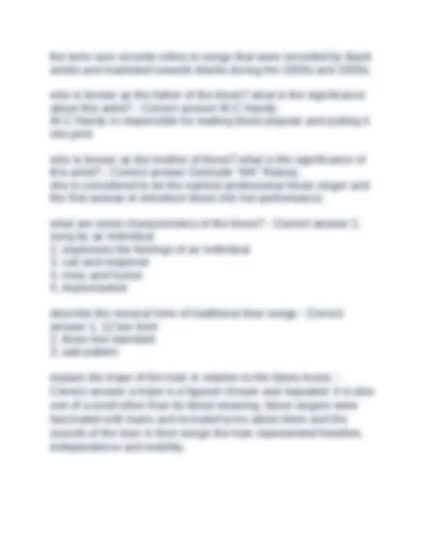 African American Lit Quiz 1African American Lit Quiz 1 | Exams History ...