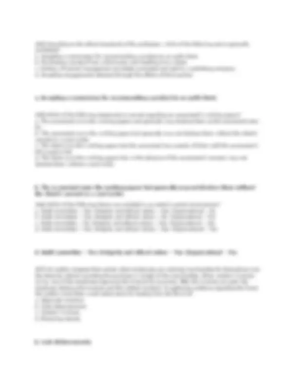 Auditing Theory Test Bank Questions And Answers Rated A+ | Exams ...