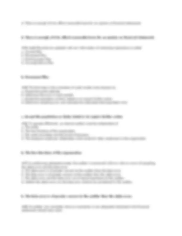 Auditing Theory Test Bank Questions And Answers Rated A+ | Exams ...