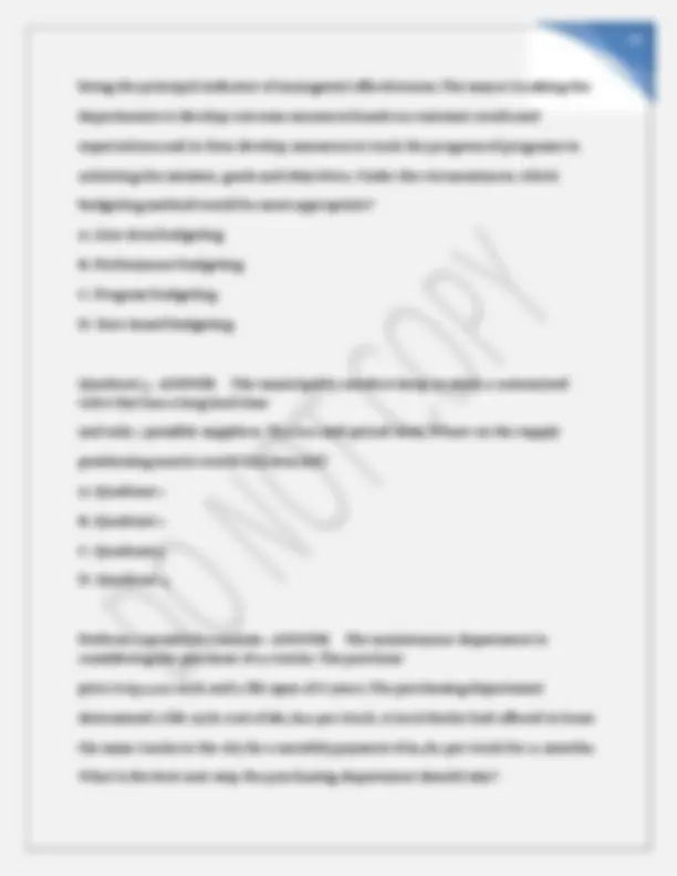 Procurement Exam Practice Questions and Answers | Exams Marketing ...