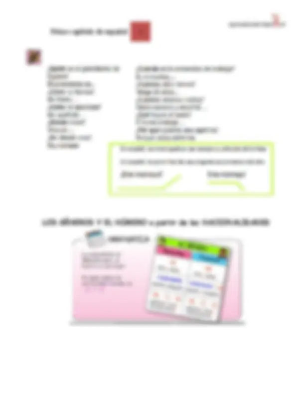 Me presento en español | Exercises Spanish | Docsity