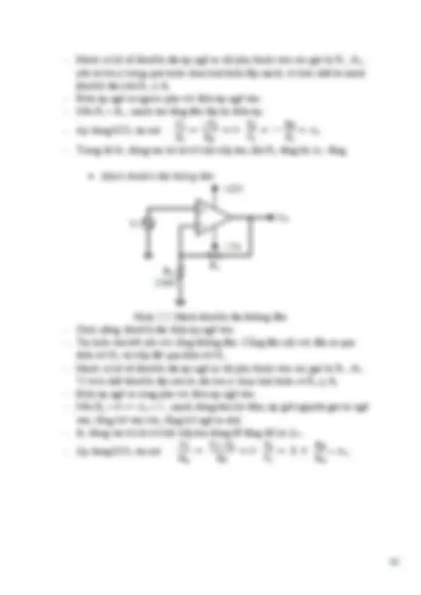 bài soạn thí nghiệm mạch điện tử | Assignments Electronics | Docsity