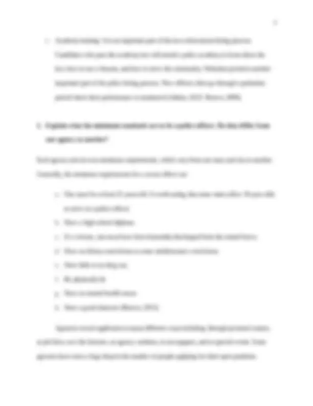 criminal justice assignment | Assignments Humanities | Docsity