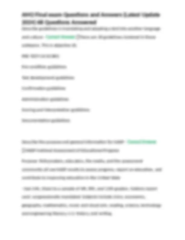 AM2 Final exam Questions and Answers (Latest Update 2024) 68 Questions ...