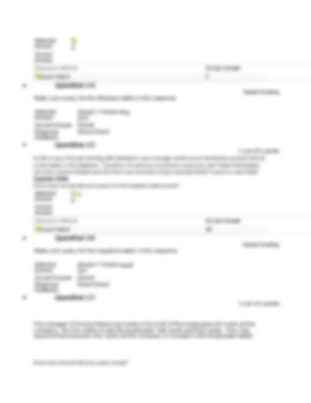 CSIS 100 Database Lab Answer Sheet Week 3- Liberty Lynchburg | Exams Computer Science | Docsity