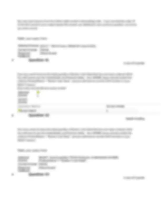 CSIS 100 Database Lab Answer Sheet Week 3- Liberty Lynchburg | Exams Computer Science | Docsity