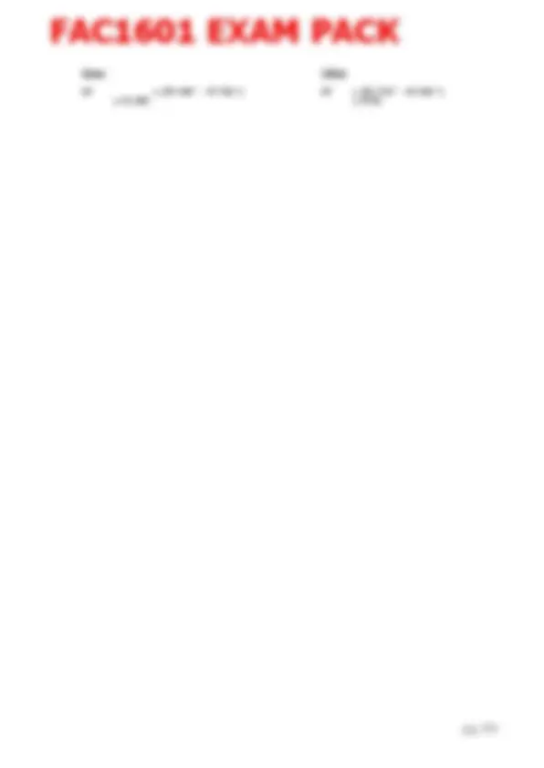 UNISA FAC1601 Exam Pack | Exams Nursing | Docsity