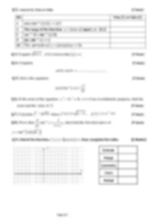 midterm Preparatory engineering | Exams Mathematics | Docsity