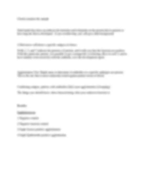 BIO 171 lab 8 notebook Biochemical Assays for Bacterial Antigen ...