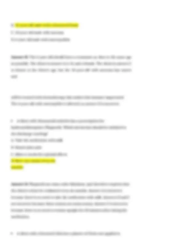 BNS 001 Exam Questions with Answers | Exams Nursing | Docsity
