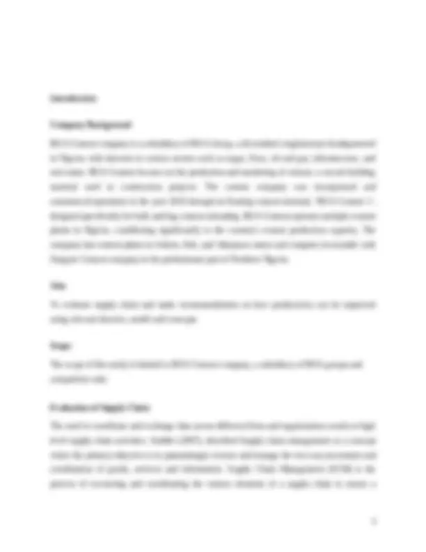 Improving BUA Cement's Supply Chain: Process Mapping & Lean Approach ...