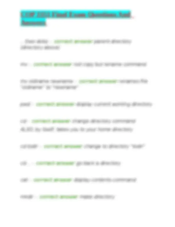 Unix Shell Commands and Programming | Exams Copyright Law | Docsity
