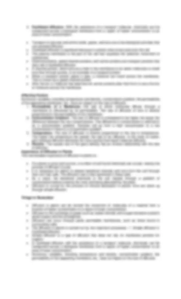 Diffusion in Plants - Types, Importance and Factors Affecting Diffusion ...